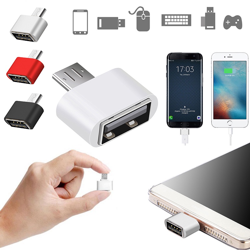 ปลั๊กแปลงData Portable OTG Converter Micro USB Male To USB 2.0 Female ...