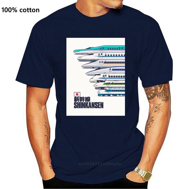 Shinkansen Bullet Train Evolution - เสื้อยืดลําลองสําหรับผู้ชายแขนสั้น ...