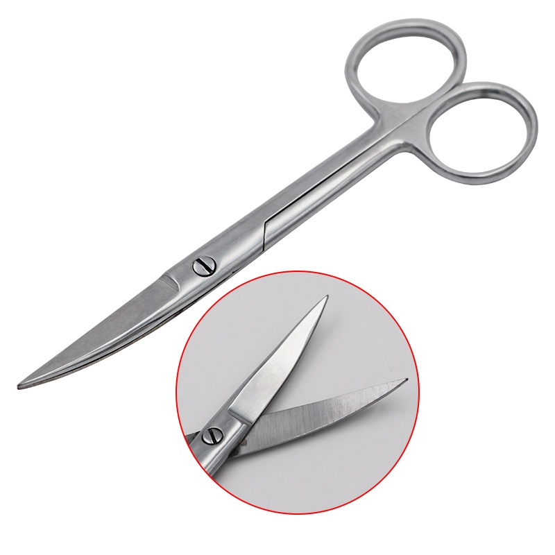 14cm16cm18cm Stainless Steel Surgical Scissors Straight Curved Tip Head ...
