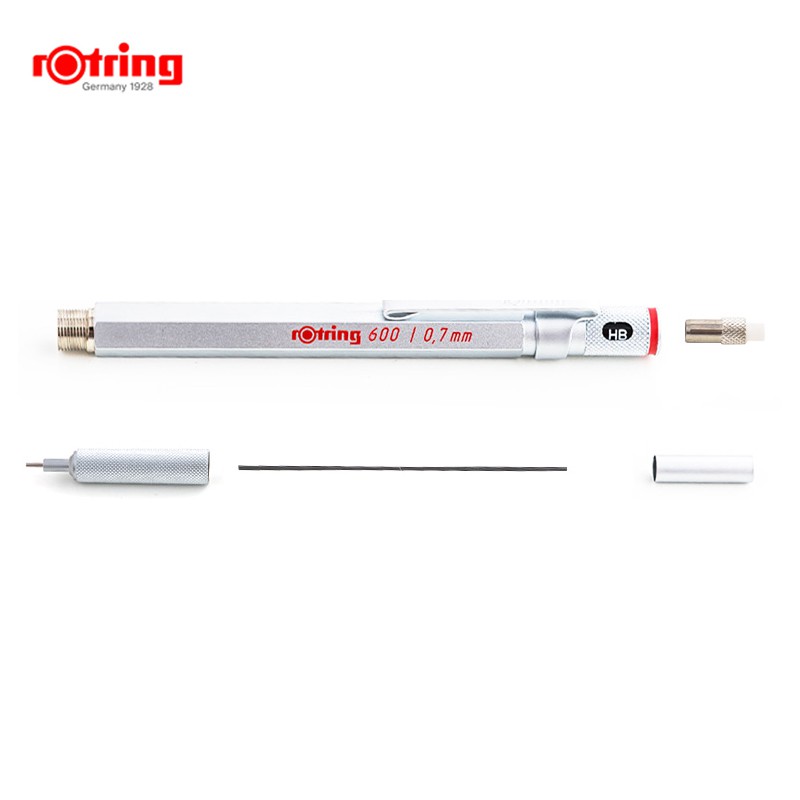 Rotring 600 0.5mm/0.7mm Automatic Mechanical pencil metal body black ...