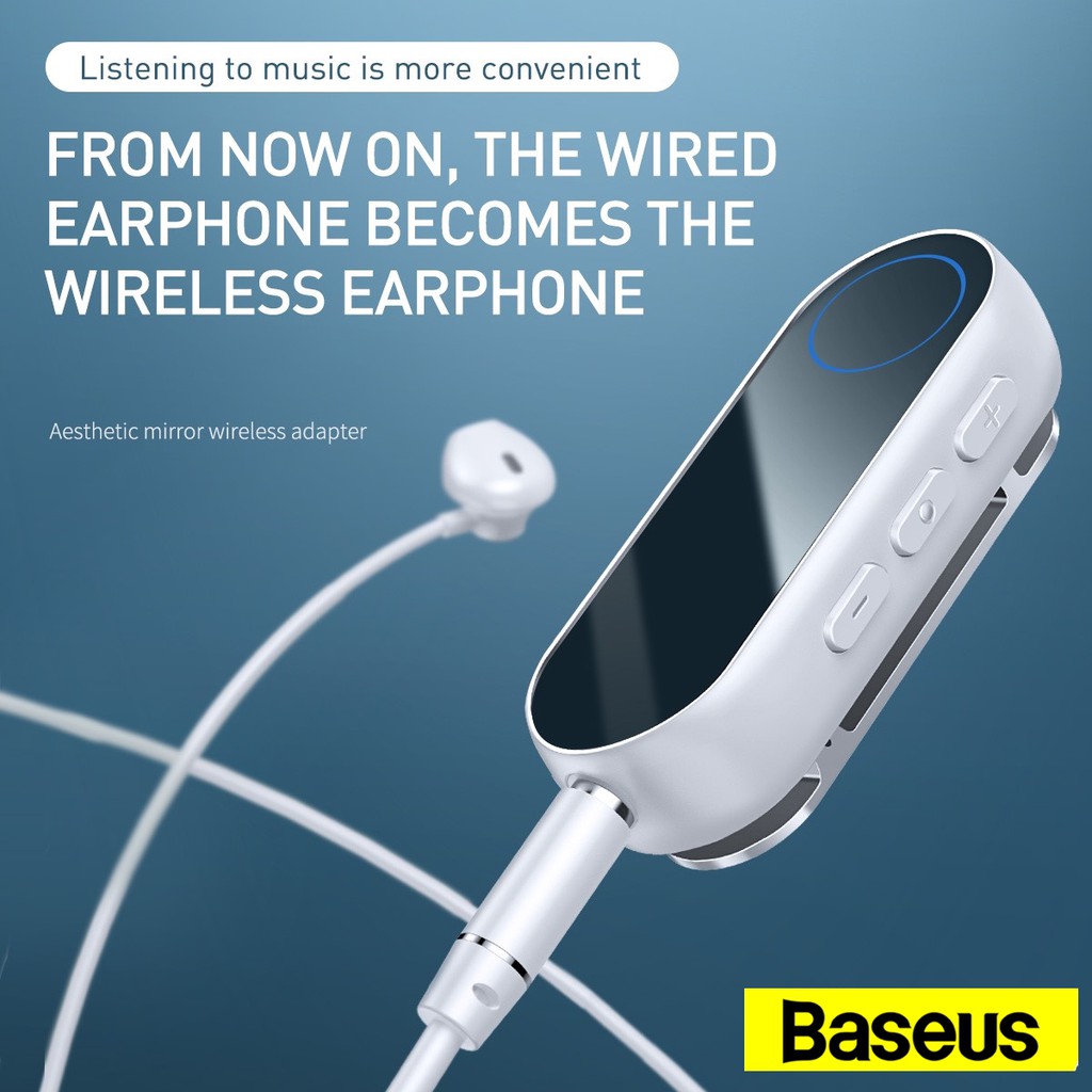 BASEUS Bluetoothเครื่องส่งสัญญาณไร้สายบลูทูธสำหรับหูฟังหูฟังSpeakr 3.5 ...