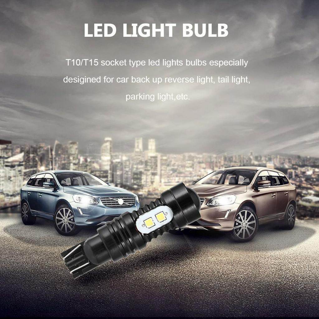 อะไหล่รถยนต์T10T15 50W Car Bright LED Backup Reverse Light Daytime ...