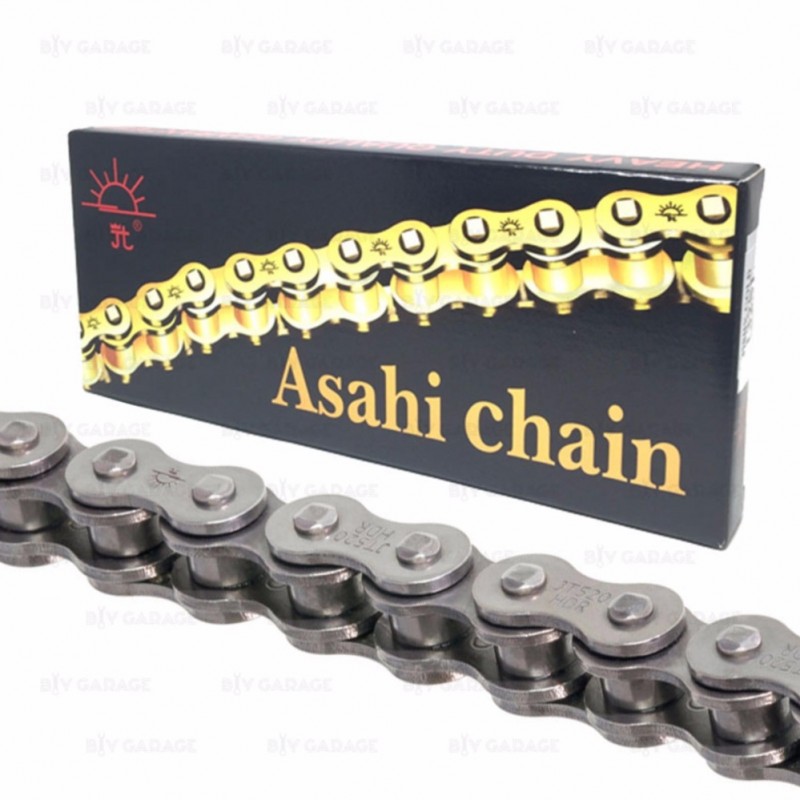 โซ่ JT420 พระอาทิตย์ (เลือกความยาวด้านใน โซ่เหล็กดำ ไม่มีโอริง ข้อต่อก ...