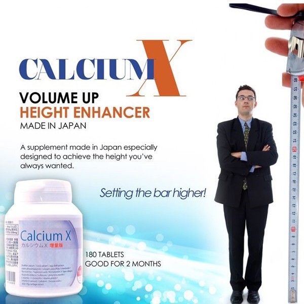 Japan Calcium X อาหารเสริมเพิ่มความสูง ผลิตกรดอะมิโนจำเป็น ที่ช่วยในการเจริญเติบโต ขายดีอับดับ 1 ...