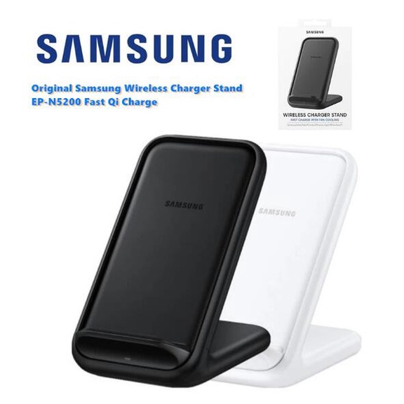 แท่นชาร์จไร้สาย Samsung EP-N5200 Fast Qi Charge สําหรับ Galaxy S10 S20 ...