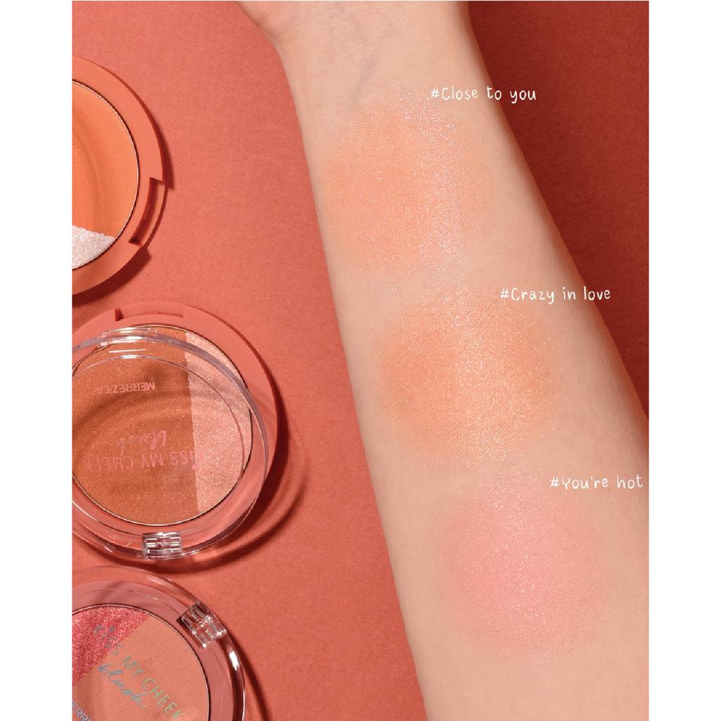 Merrezca Kiss My Cheek Blush ปัดแก้ม Two-Tone ทีมีทั้งแมต และชิมเมอร์ใน ...