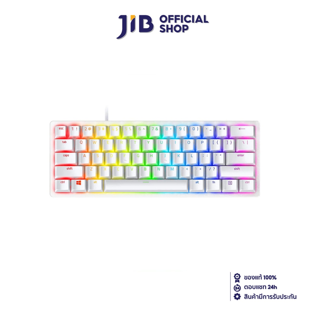 RAZER KEYBOARD (คีย์บอร์ด) HUNTSMAN MINI MERCURY EDITION LINEAR RED ...