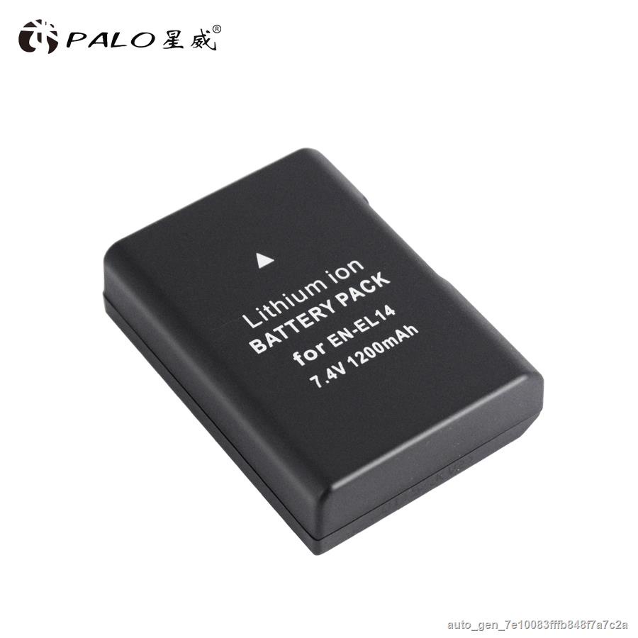 Palo 7.4v 1200mah En-el14 Batteries Enel14 En El14 Camera Battery Pack ...