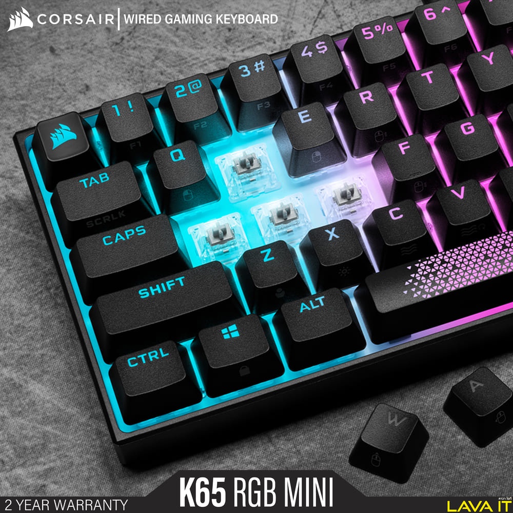 Corsair K65 RGB MINI 60 (Eng keycap) - lava_it - ThaiPick