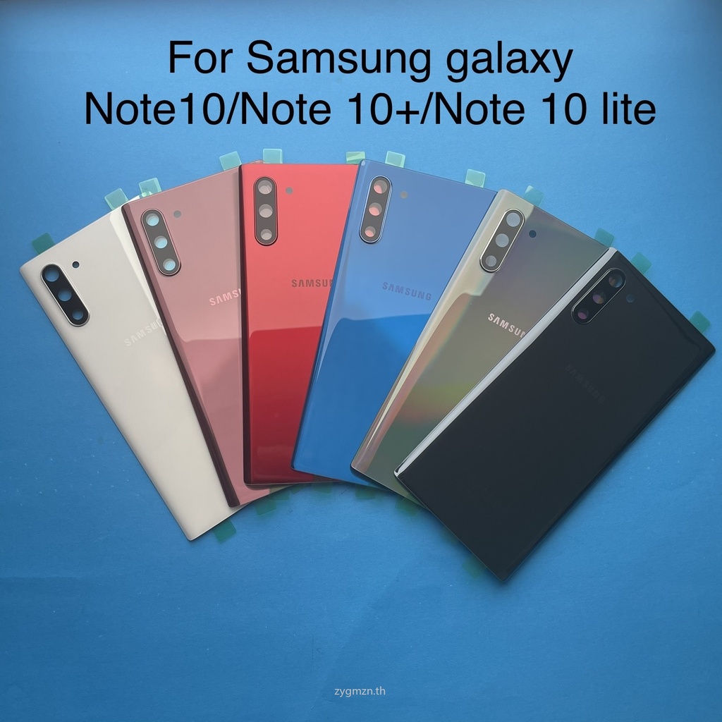 SAMSUNG ฝาหลังแบตเตอรี่สำหรับ Samsung Galaxy Note 10 N970 N970F หมายเหตุ 10 Plus N975 NOTE10 ...