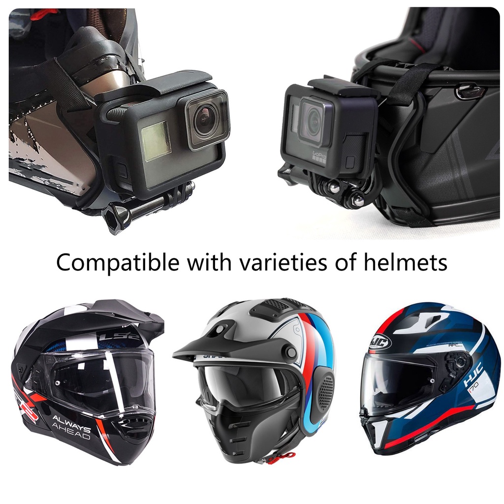 ﹍TUYU Full Face Helmet Chin Mount Holder for GoPro Hero 10/9/8/7/6 ...