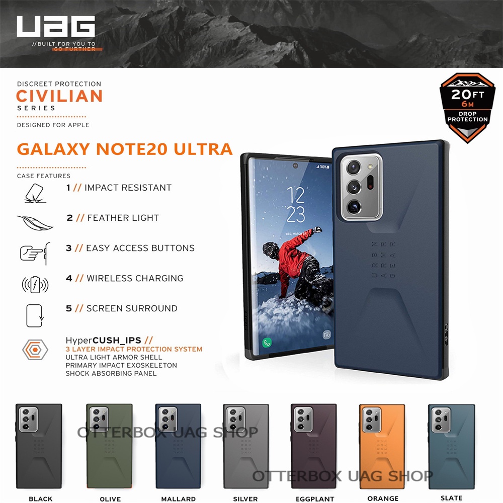 Uag เคสโทรศัพท์มือถือ สําหรับ Samsung Galaxy Note 20 Ultra 5G Galaxy ...