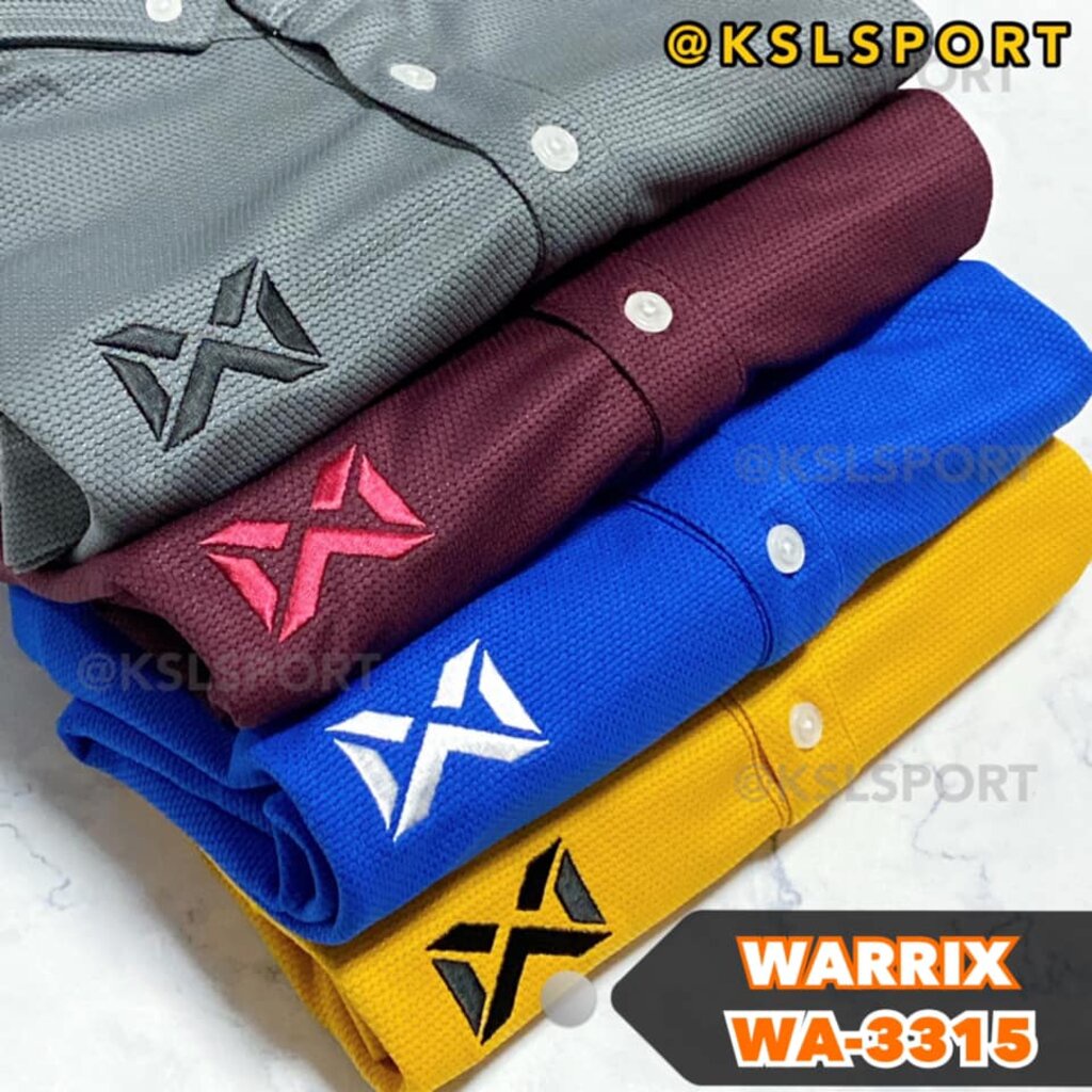 Warrix เสื้อโปโลวาริกซ์ วอริกซ์ รุ่น Classic Polo แขนสั้น คอปก สีล้วน ...