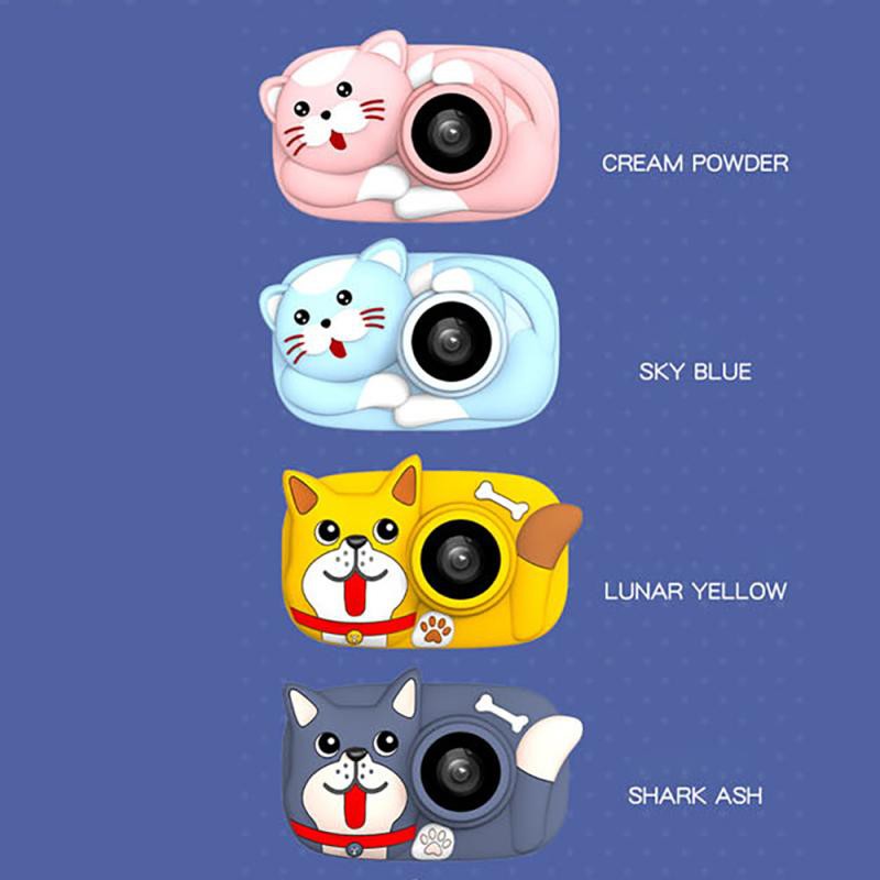 Children's Camera Cute Toy Cat Mini Digital Camera IPS Screen Education ...