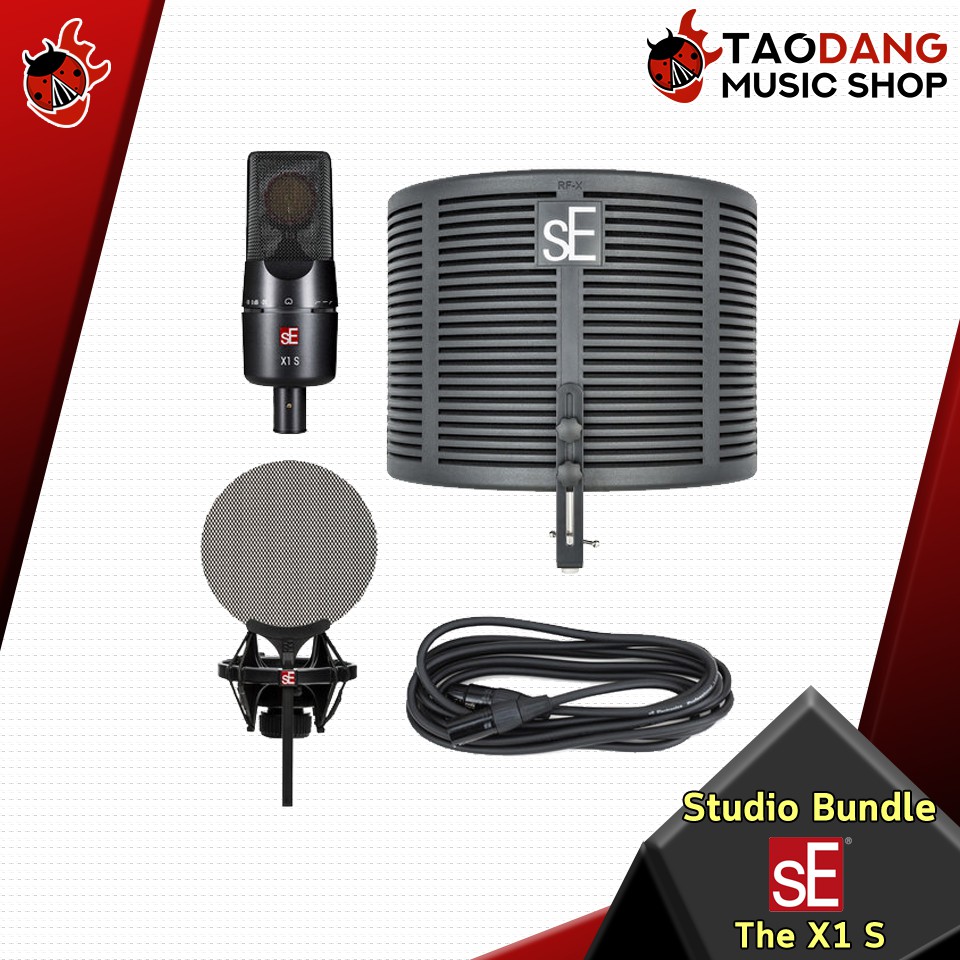 กทม.ปริมณฑล ส่งGrabด่วน ไมโครโฟนคอนเดนเซอร์ SE Electronics The X1 S Studio Bundle - Condenser ...
