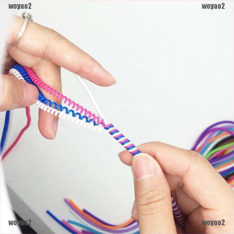 〈woyao〉 10 pcs Spring Protector Cover Cable Line For Phone USB Data ...