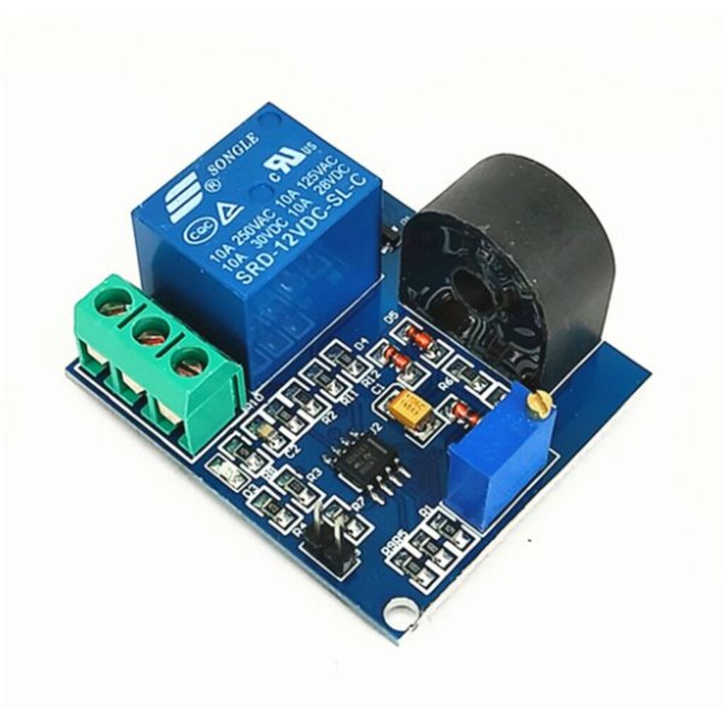 5a Overcurrent Protection Module Ac Current Detection 12v Relay Module Shopee Thailand