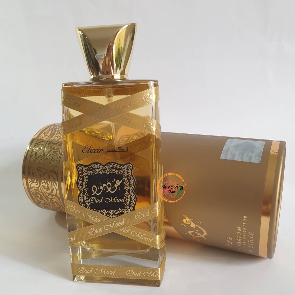 น้ำหอมอาหรับ Oud Mood Gold by Lattafa Original with 3D Sticker 100ml ...