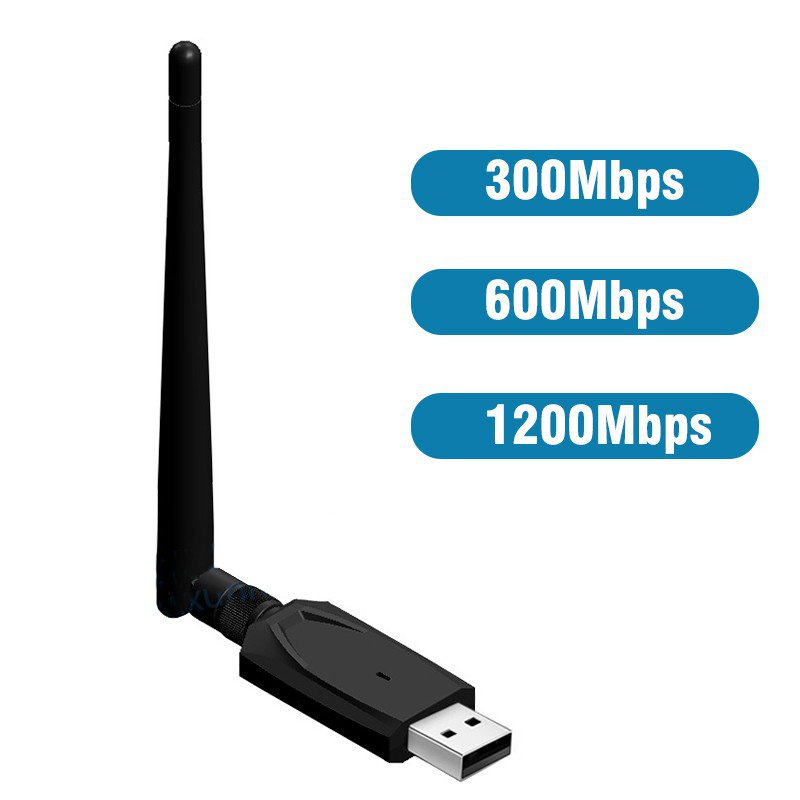 PRoV Dual Band Wireless Lan USB PC WiFi Adapter Antenna 802.11nbg 300Mbps 600Mbps 1200Mbps ...
