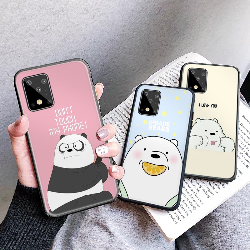 เคสโทรศัพท์มือถือลายหมีแพนด้าสําหรับ Samsung A81 A91 A02s A31 A42 A2