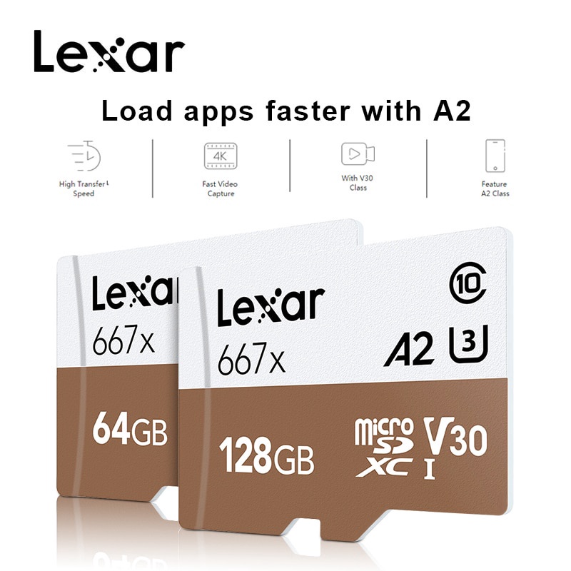 Lexar Memory Card 100MB s Micro SD Card 667x C10 256GB TF Card 128GB ...