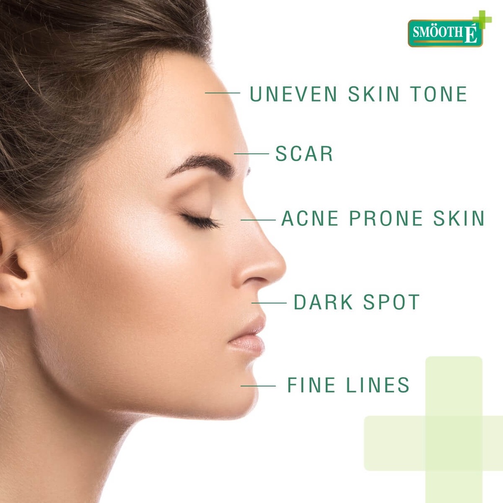 Smooth E Brightening Facial Sheet Mask 15s แผ่นมาร์คหน้าเพื่อผิวขาว ...