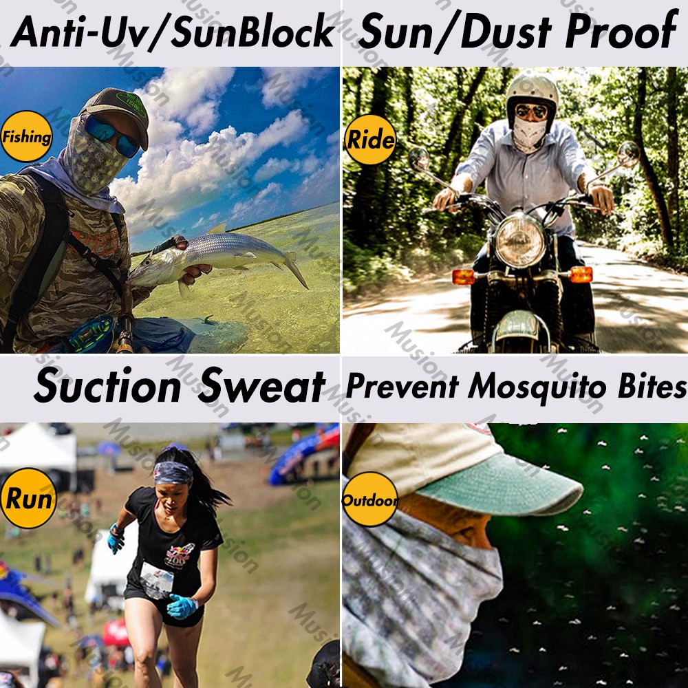 Fancy Mask????6 Pcs Windproof Anti Dust Buff Bandana Neck Gaiter ...