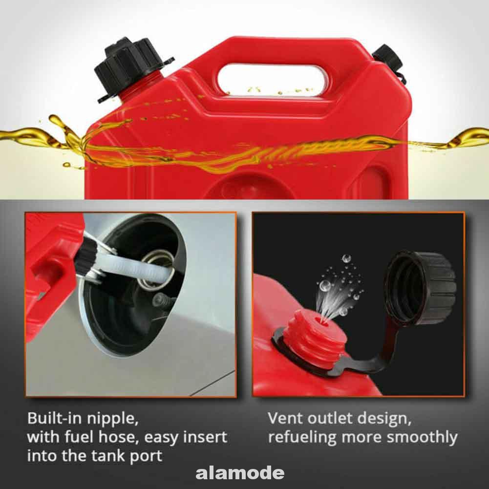 5L Gas Container Jerry Can ATV Motorcycle Plastic Portable Fuel Tank ...