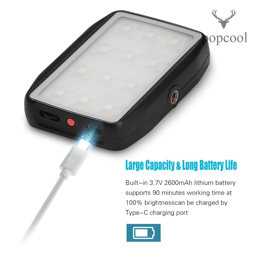 [Pop]Falconeyes F7 ไฟ LED ขนาดมินิ RGB ควบคุมด้วยแอพแม่เหล็ก 2500K ...