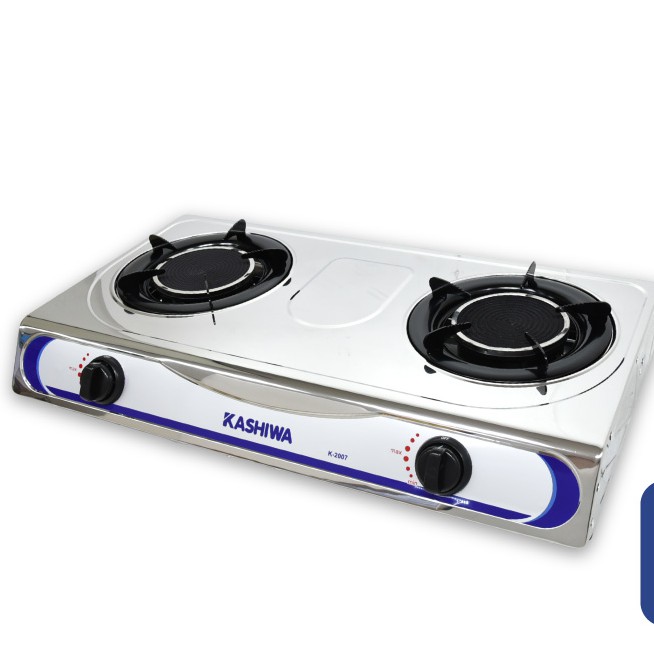 KASHIWA เตาแก๊ส เตาแก๊ส2หัว เตาหน้าสแตนเลสหัวอินฟราเรด K-2007 - yourselect - ThaiPick