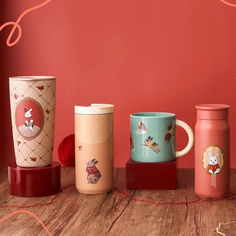 [พร้อมส่ง ของแท้] STARBUCKS MID AUTUMN COLLECTION คอลเลคชั่นกระต่าย ...