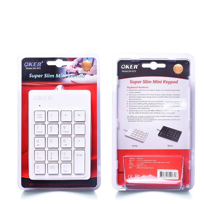 MiNi Keypad Oker SK-975 (สาย USB ) | Shopee Thailand