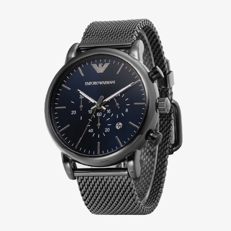 นาฬิกา EMPORIO ARMANI Sport Chronograph Blue Dial - Grey AR1979 ของแท้ ...