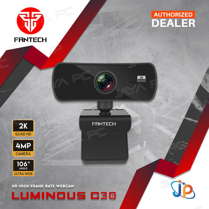 FANTECH WEBCAM LUMINOUS C30 1440P 2K QUAD HD USB Web Camera Webcam With ...