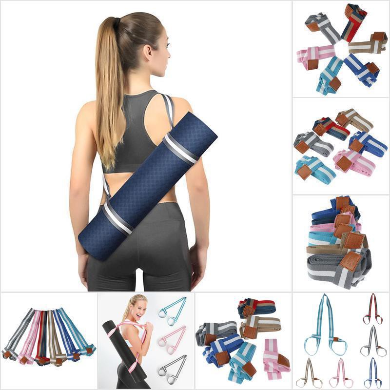 PurpleredtoYoga Mat Strap Strap Belt Adjustable Belt Exercise Stretch ...