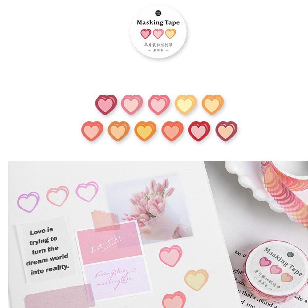 KENTON Creative Heart shape tape Multi-function Label Masking Tape ...