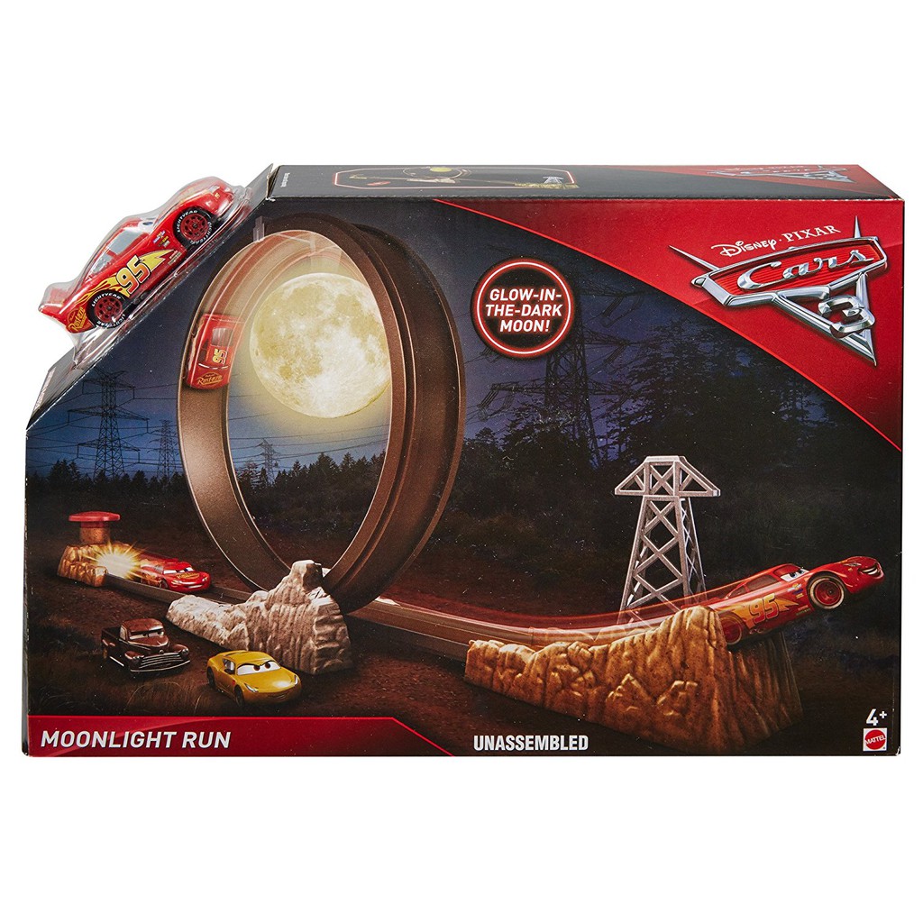 Disney Pixar Cars 3 Midnight Run Race Moon Loop Playset | Shopee Thailand