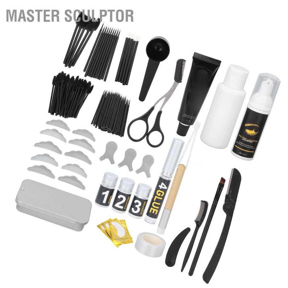 Master Sculptor 3 in 1 Waterproof Eyebrow Tint Perm Eyelash Lift Kit ...