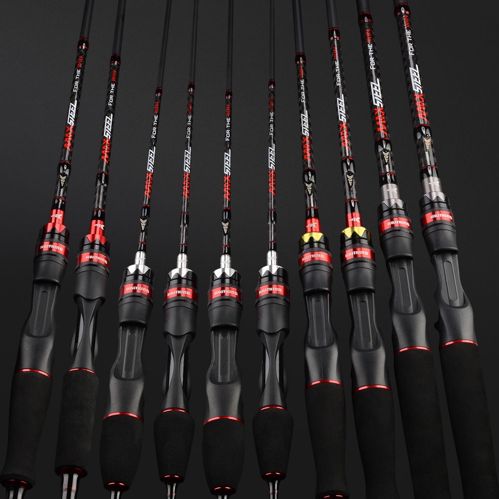 KastKing Max Steel Rod Carbon Spinning Casting Fishing Rod with 1.80m 2 ...