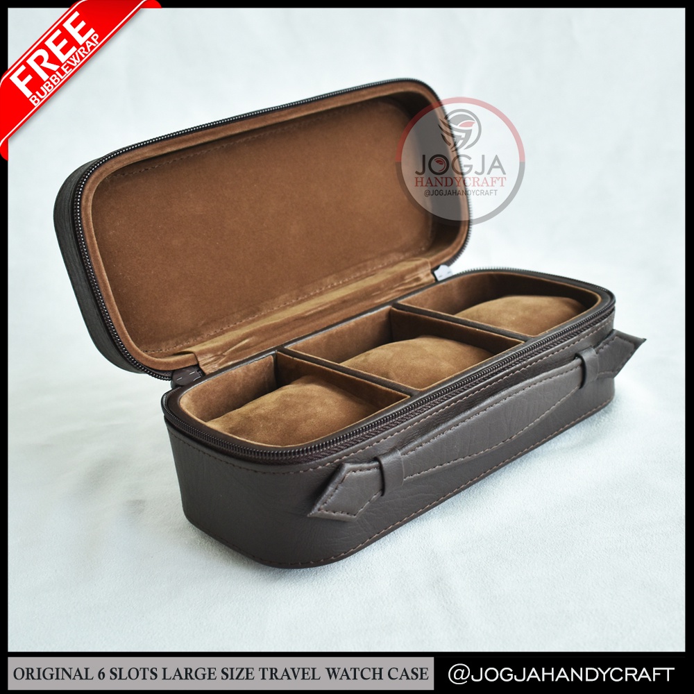 Design PREMIUM 3 Slots Travel Watch Box - Place Watches Contents 3 ...