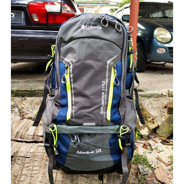 [Readystock] Backpack columbia adventure 50L hiking bag travel bagpack ...