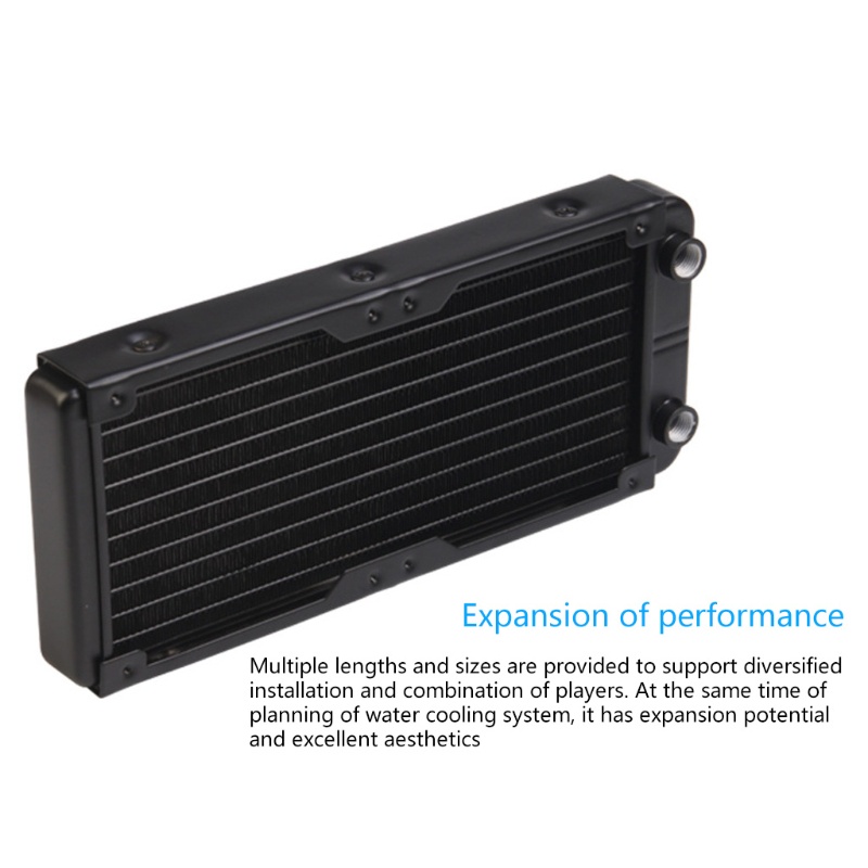 G1/4" Copper Radiator 18 Pipe Heat Exchanger Radiator for Computer PC ...