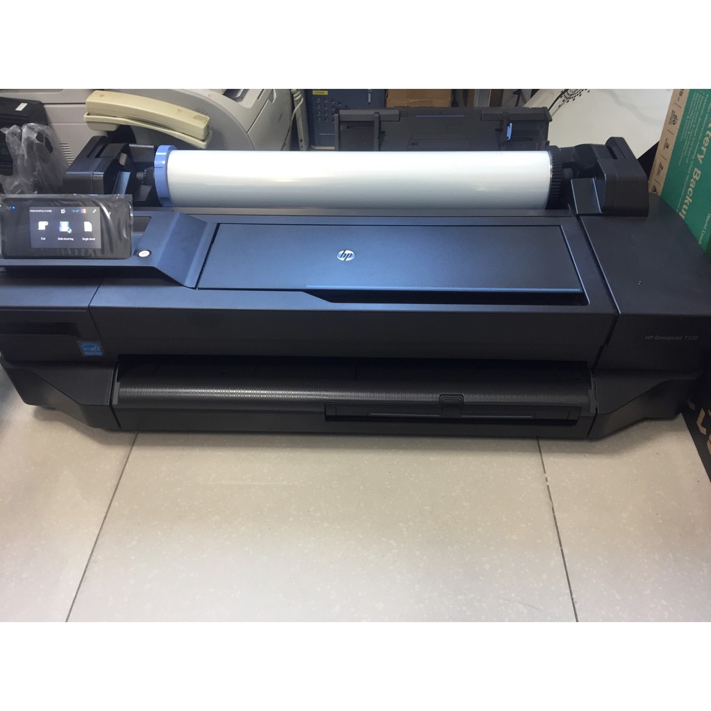 HP DesignJet T120 24-in Printer เครื่องปกติค่ะ ใหม่มาก 99% แถมหมึก 4 สี ...