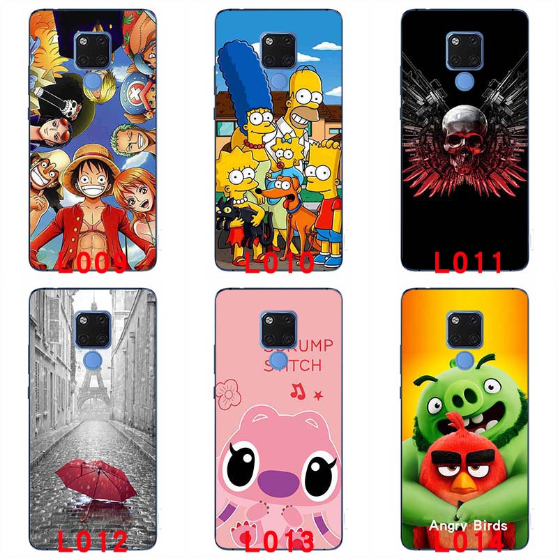 Soft silicone painted print case soft TPU Back cover Colorful Cartoon ...