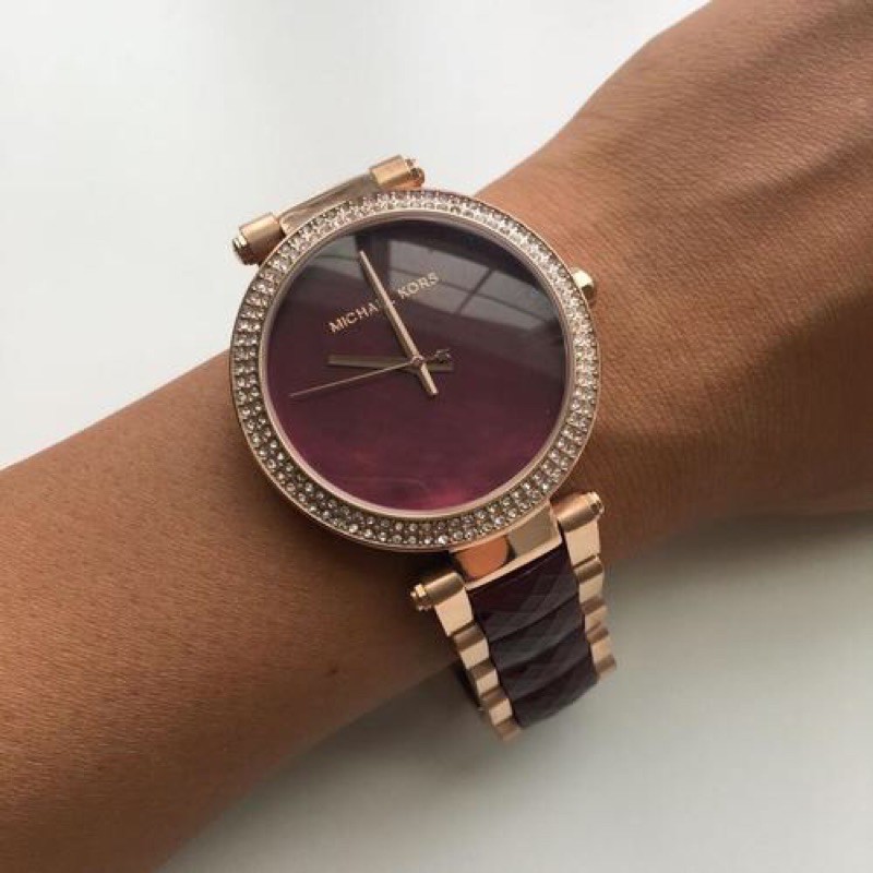 MK6412 MICHAEL KORS Parker Burgundy Dial - Multi-color - nalikashopbyp ...