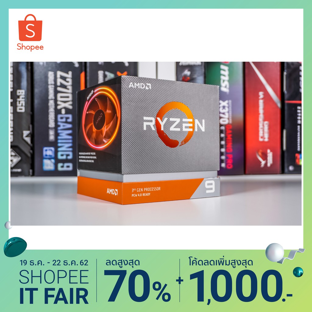 CPU AMD Ryzen 9 3900X Max Boost Clock 4.6GHz 12 Cores 24 threads RYZEN9 ...