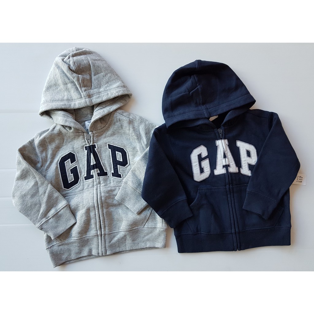 เสื้อกันหนาวมีฮูด ซิปหน้า สีกรม งานแบรนด์แท้ GAP size 2y 3y - xaohfhgaa - ThaiPick