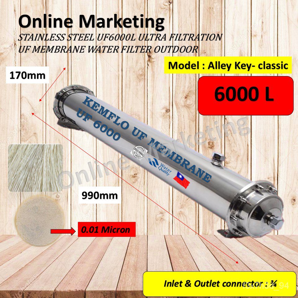 KEMFLO UF6000L Ultra Filtration UF Membrane Water Filter Purifier ...