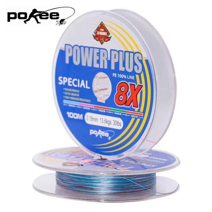 สาย PE POWER PLUS ถัก 8 จาก POKEE | Shopee Thailand