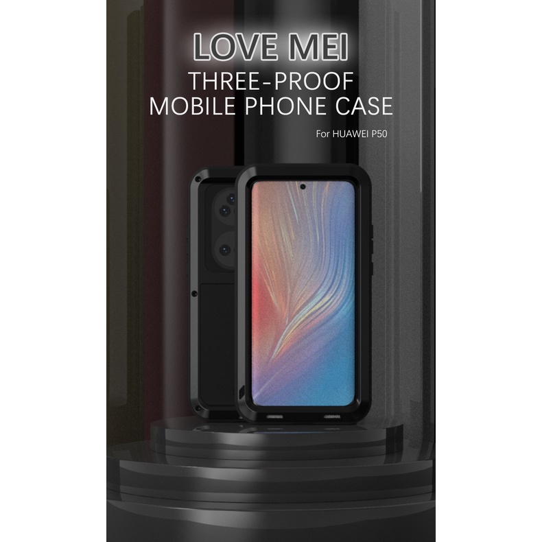 NewMetal Cover Shockproof Phone Case For Huawei P50 Pro Case 360 Armor ...